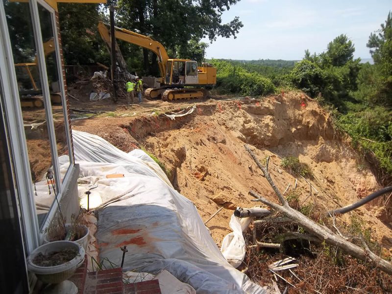Shotcrete Wall - Bluff Stabilization | GeoStabilization