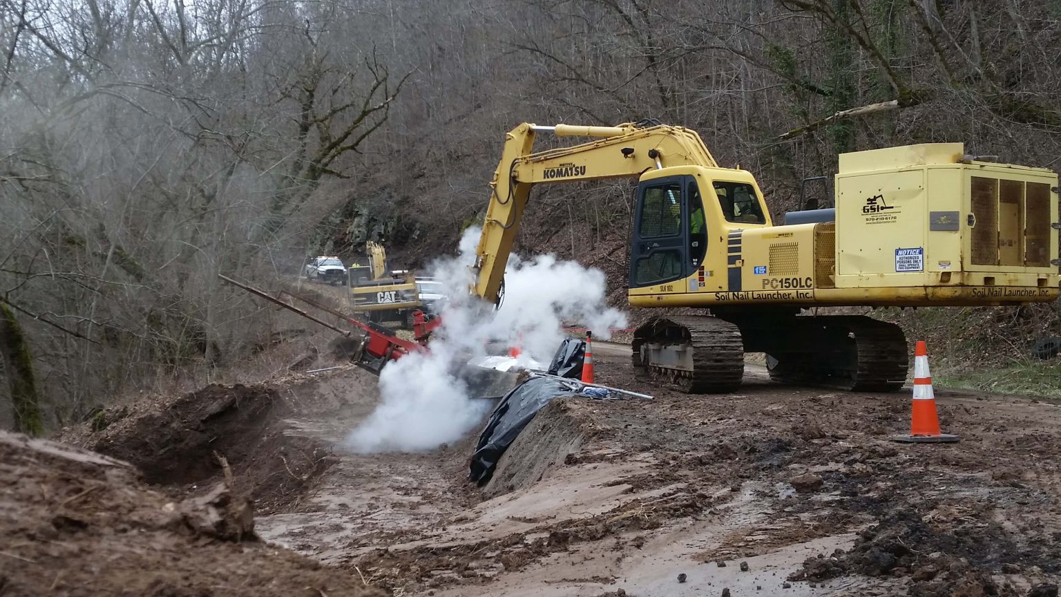 GeoStabilization Stabilizes a Roadway in West Virginia Using Launched ...