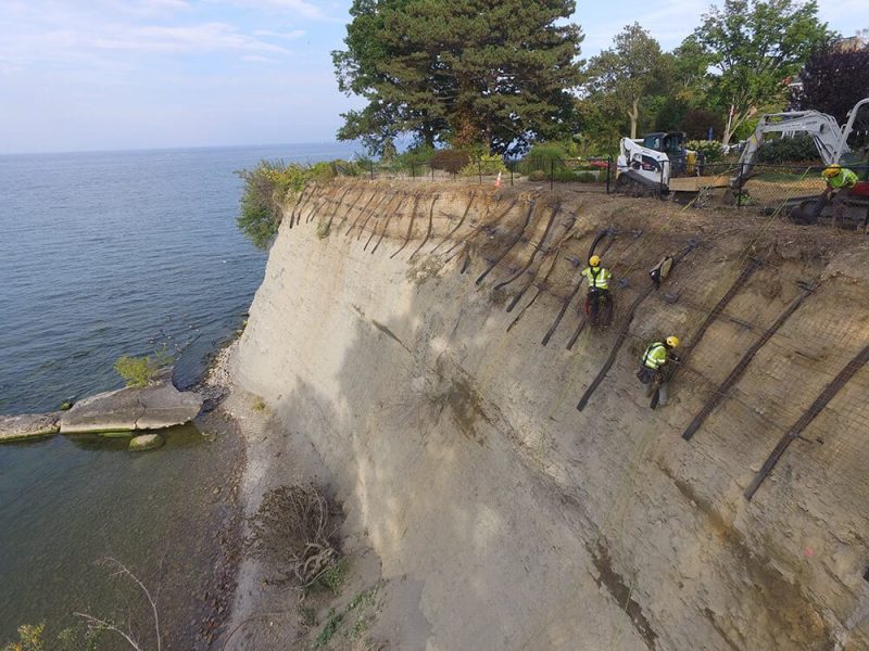 Reinforced Shotcrete - Residential Bluff Stabilization