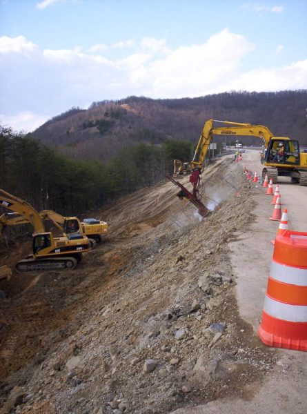 Excavation Shoring - Roadside Repair & Slope Stabilization