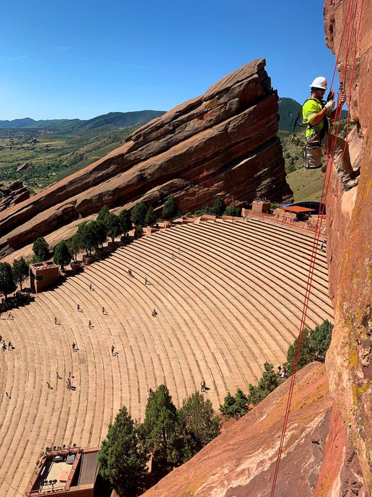 Rockfall Mitigation - Red Rocks Amphitheatre, Colorado