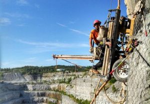 Steel Mesh - Quarry Rockfall Mesh Drape Installation